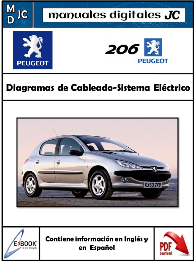 Peugeot 206 Wiring Diagrams Guide | PDF | Diesel Engine | Fuse (Electrical)