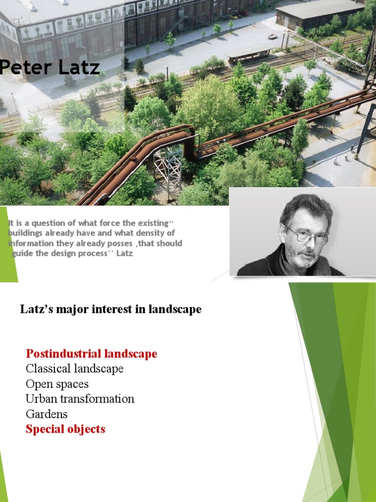 Postindustrial Landscape Design by Latz | PDF | Landscape | Landscape ...