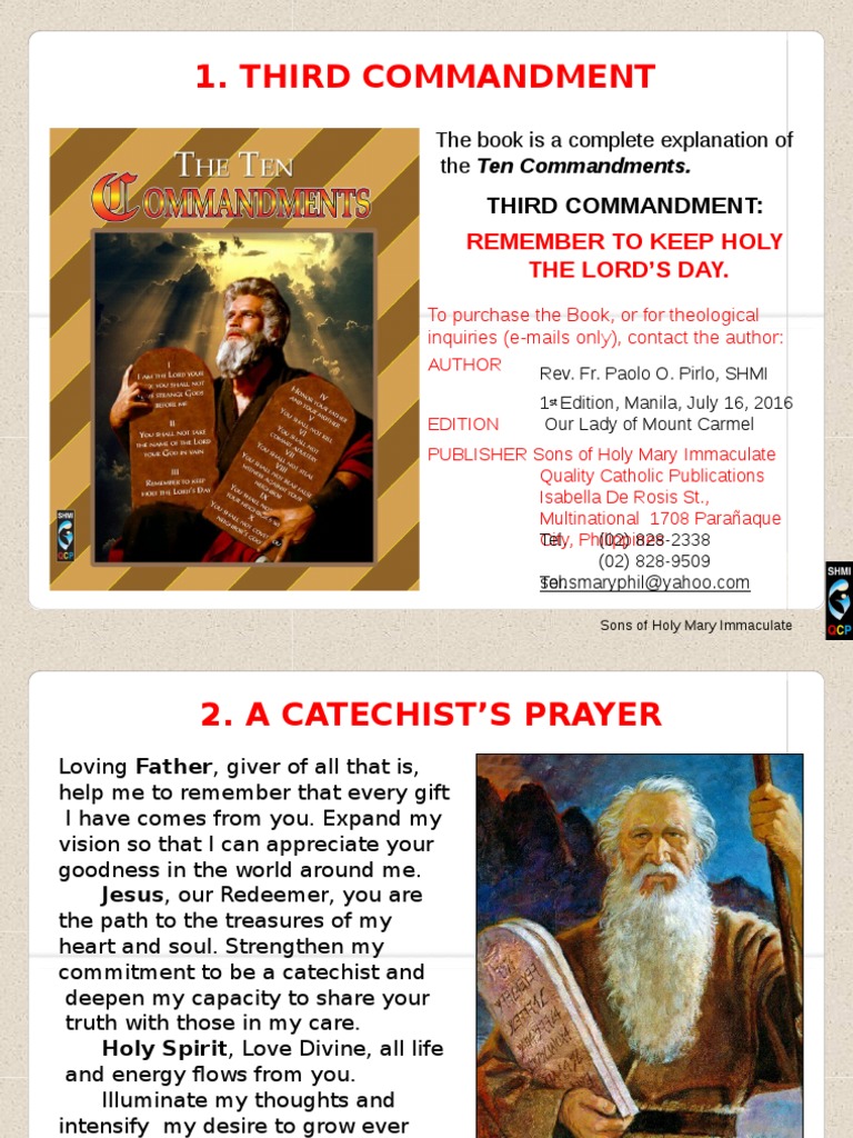 Third Commandment Schoology | PDF | Mass (Liturgy) | Eucharist