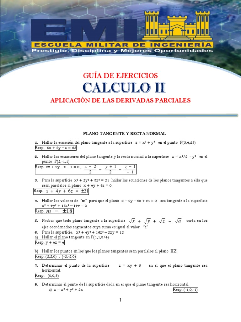 Práctica 6 - Aplicaciones de Las Derivadas Parciales | PDF | Geometria plana) | Línea (geometría)