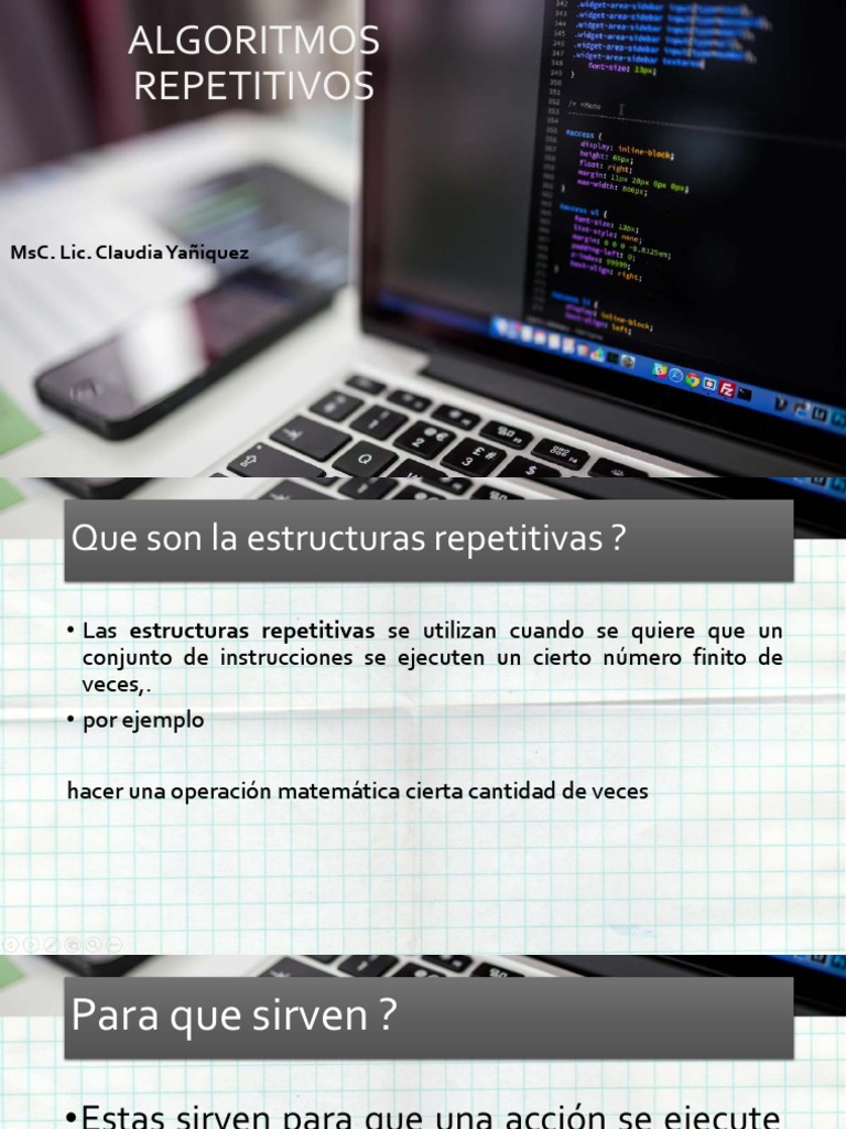 Unidad 4 Algoritmos Repetitivos - Parte 1 | PDF | Desarrollo de ...