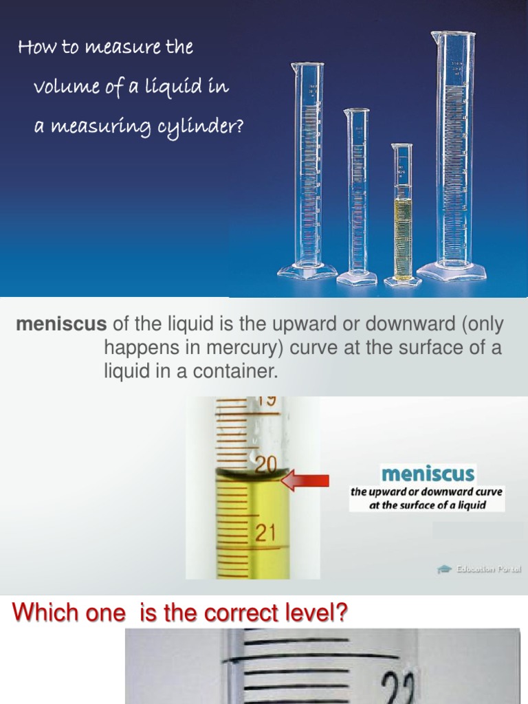 Meniscus Reading | PDF