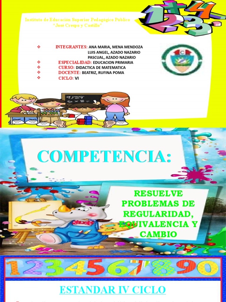 Resuelve Problemas de Regularidad, Equivalencia y Cambio | PDF ...