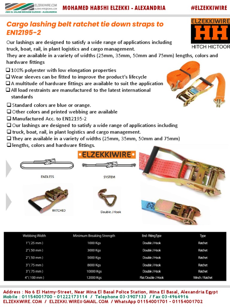 Hitch Hictoor Cargo Lashing - ELZEKKIWIRE | PDF
