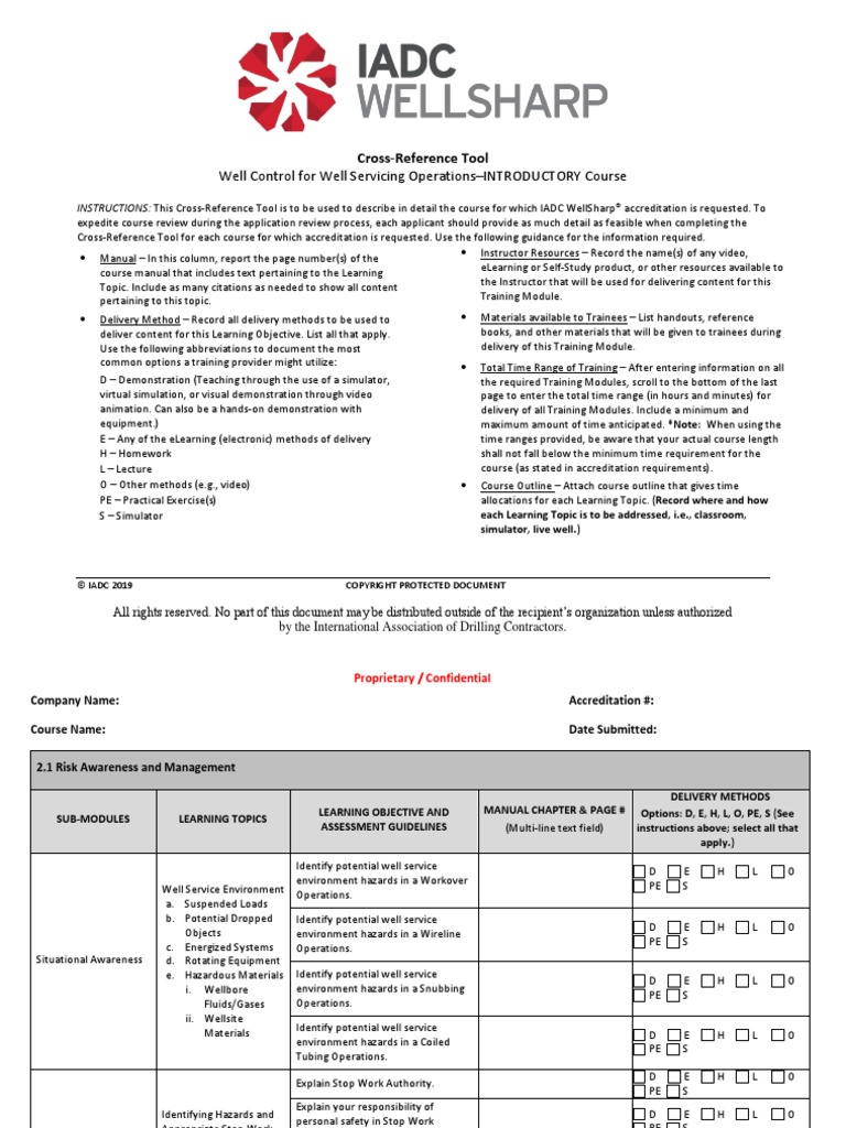 2 - WSP-02-WS-I-X - Cross-Ref - Rev0 | PDF | Educational Technology ...