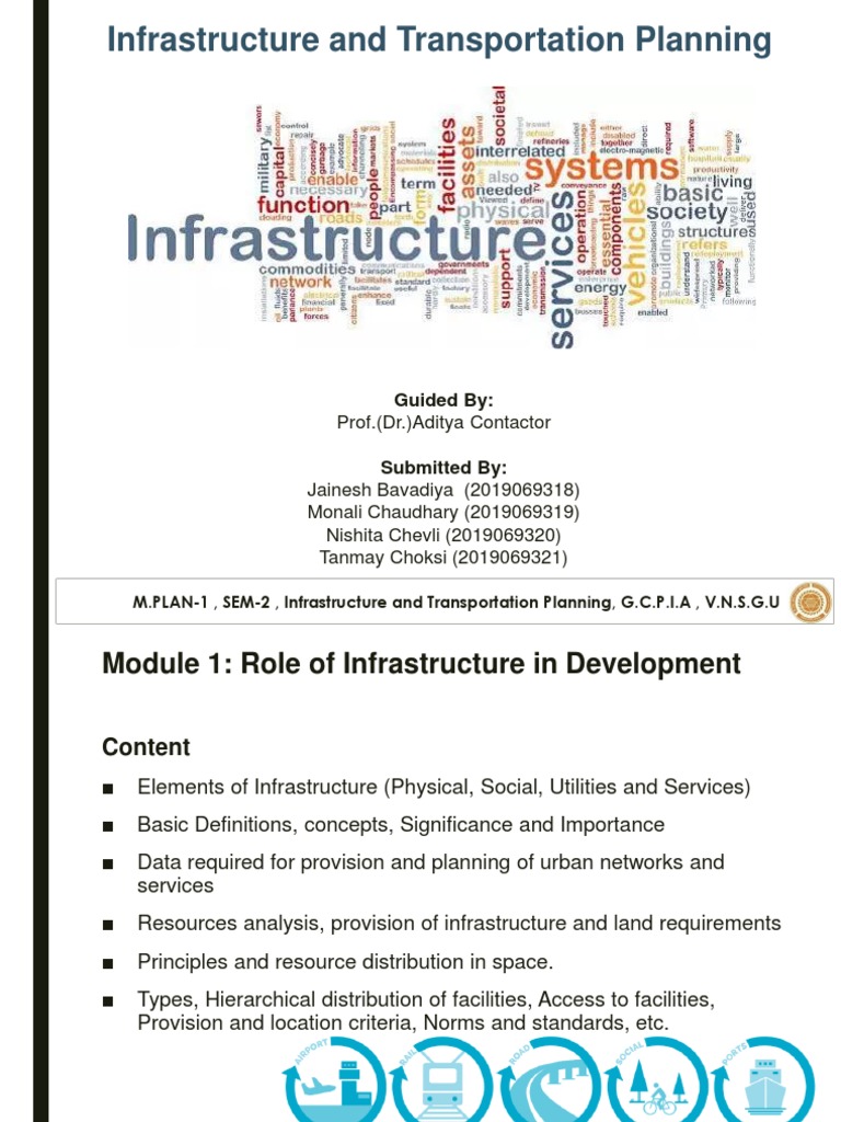 GROUP 1 Role of Infrastructure in Development | PDF | Infrastructure ...