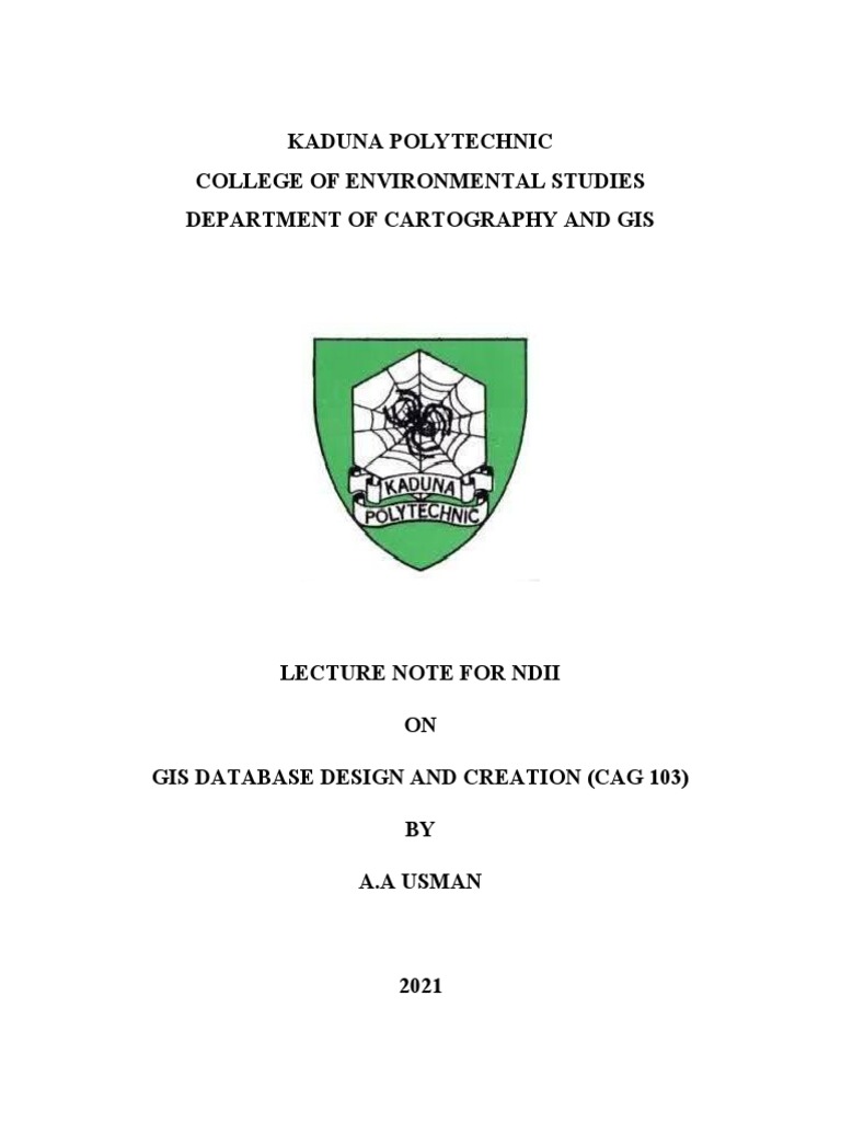 GIS Database Creation and Design | PDF | Databases | Geographic ...