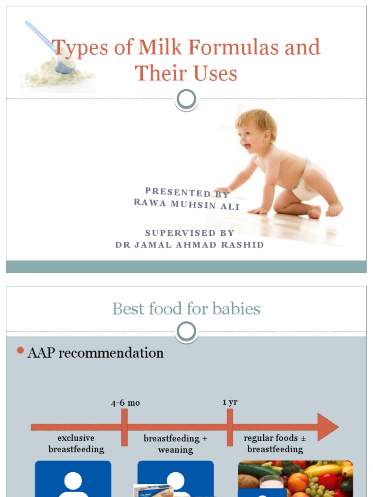 Types of Milk Formulas and Their Uses | PDF | Milk | Breastfeeding