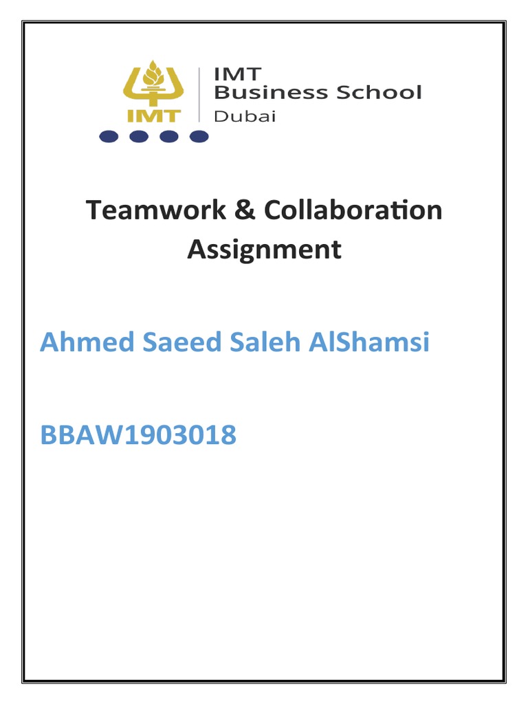 2 Case Studies On Teamwork and Collaboration | PDF | Goal | Volunteering