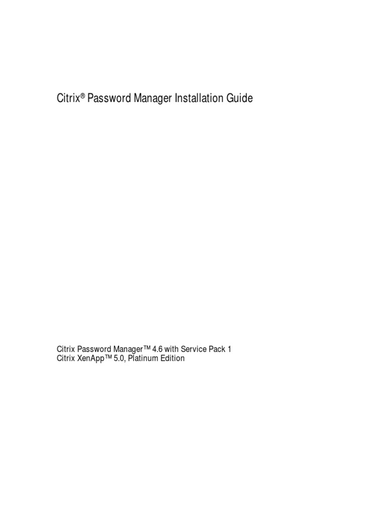 Password Manager Installation Guide | PDF | Active Directory | Password
