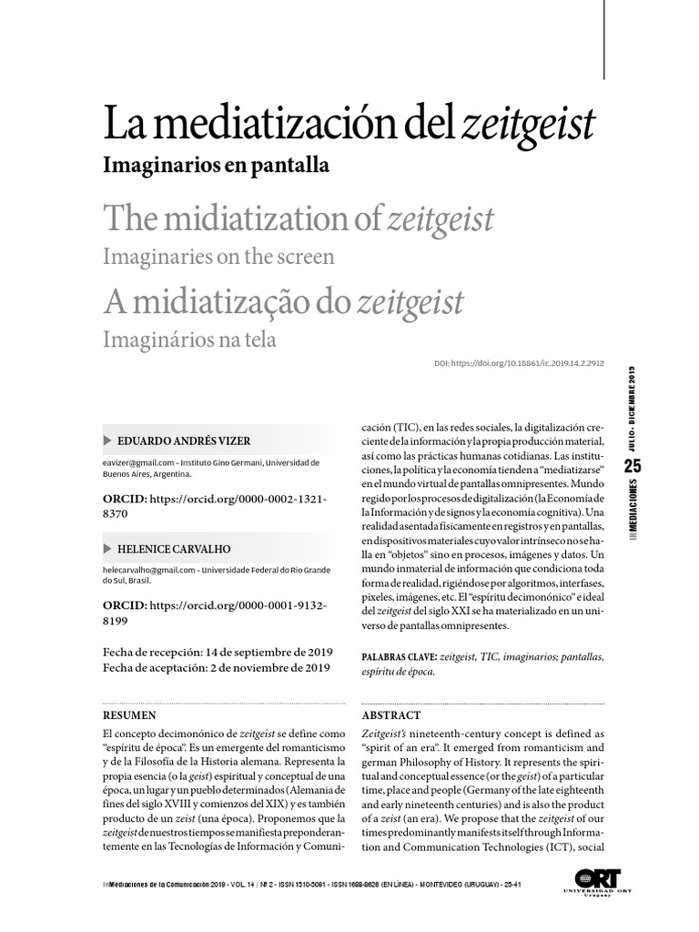 Qué Es El Zeitgeist | PDF | Alma | Psique (psicología)