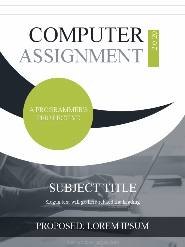 Computer Assignment Cover Page 3 | PDF