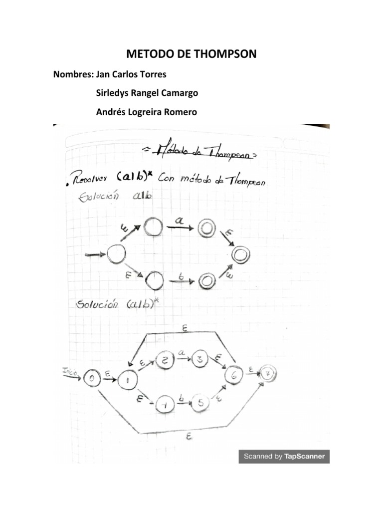 Metodo de Thompson | PDF