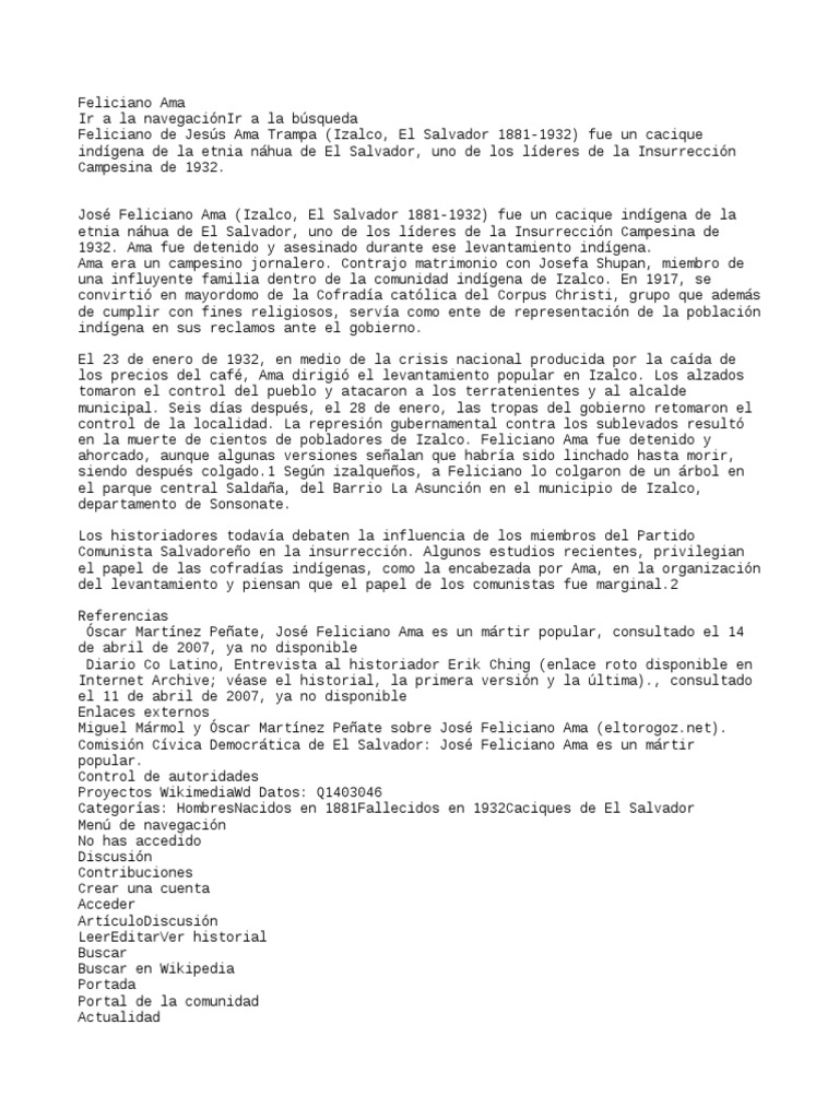 Feliciano Ama | PDF