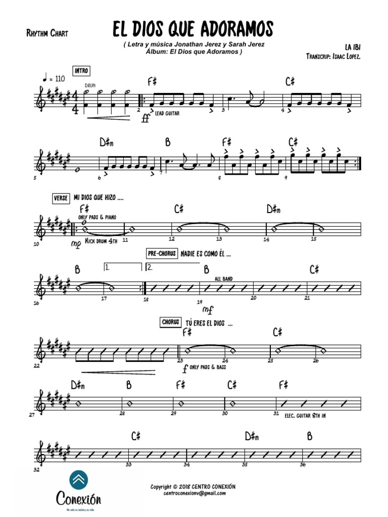 La Ibi Dios Poderoso Rhythm Chart 4 PDF Free | PDF