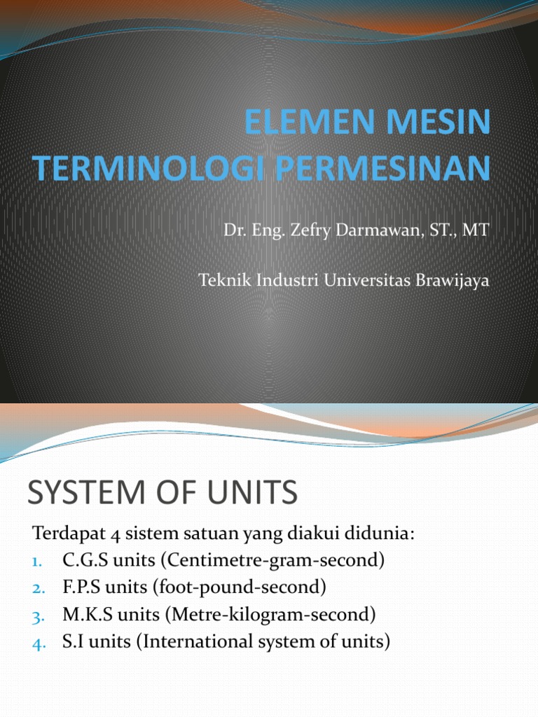 Terminologi dan Desain Mesin | PDF | Metode & Bahan Ajar | Sains ...