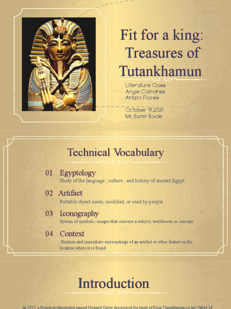 Treasures of King Tutankhamun | PDF | Tutankhamun | Ancient Egypt