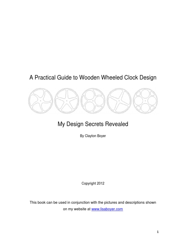 A Practical Guide To Designing Wooden Wheeled Clockworks v2.0 | PDF ...