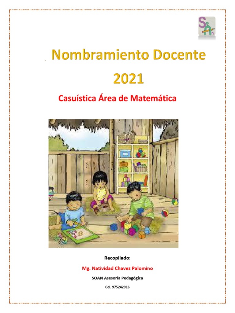 Casuística en Matemática Infantil | PDF | Salón de clases