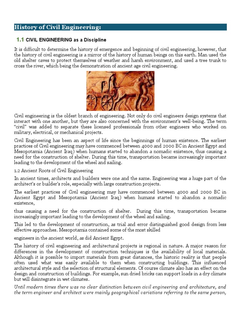 History of Civil Engineering | PDF | Civil Engineering | Engineering