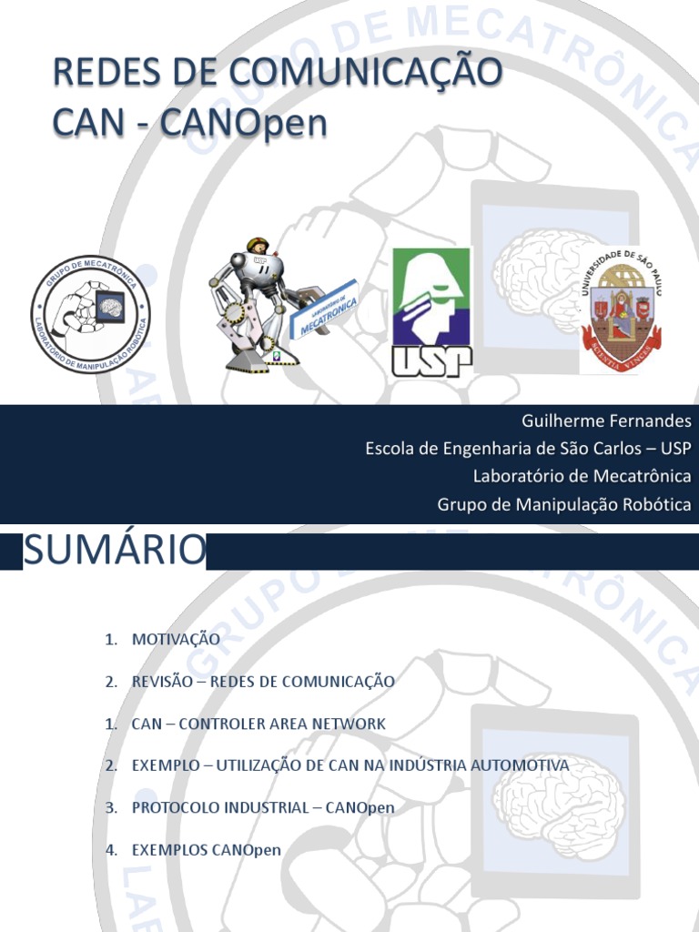 Redes de Comunicação Can - Canopen | PDF | Electrical Engineering ...
