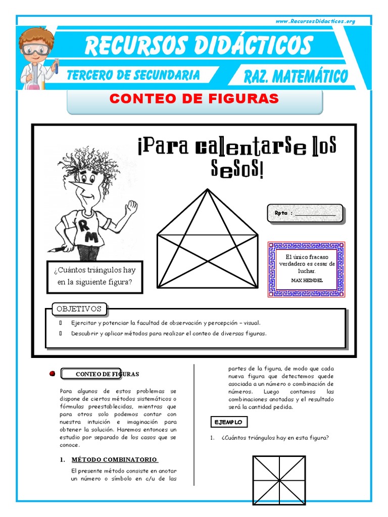 Contando figuras geométricas | PDF | Triángulo | Formas geométricas