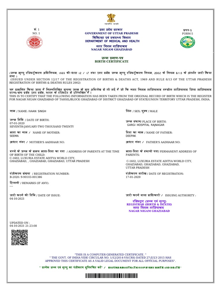 Civil Registration System PDF
