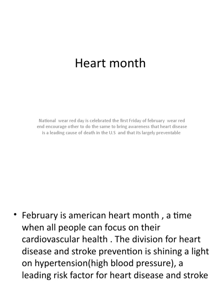 Heart Month: Awareness & Self-Care Tips | PDF