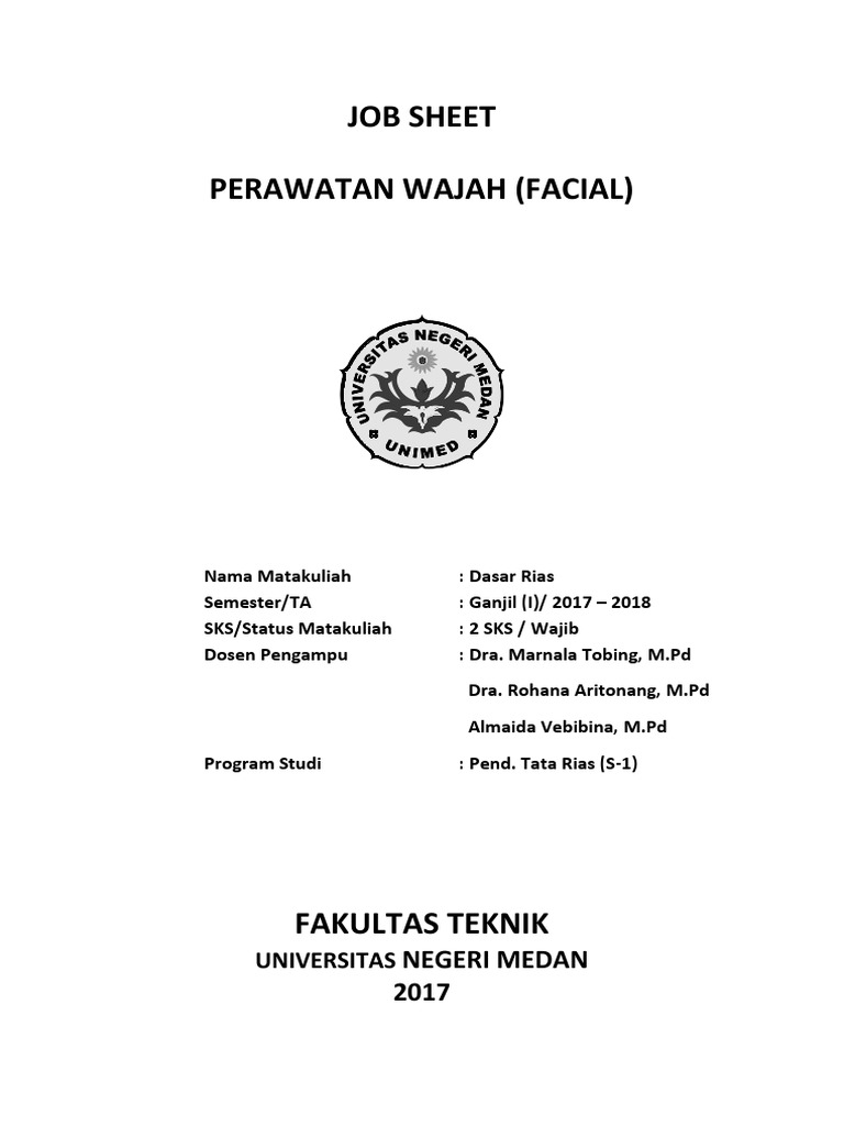 Jobsheet Facial | PDF