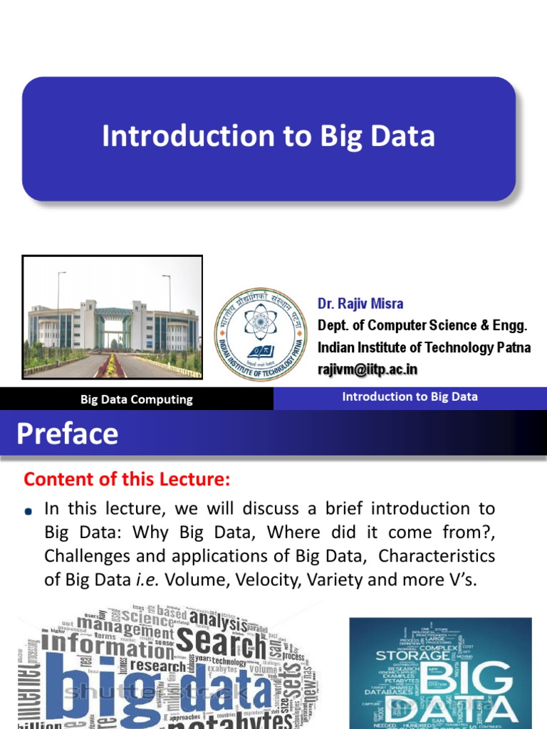 Nptel Big Data Full PPT Book With Assignment Solution Rajiv Mishra IIT ... Nptel Big Data Full PPT Book With Assignment Solution Rajiv Mishra IIT ...