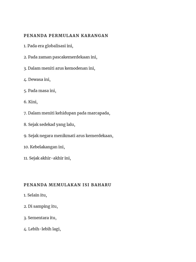 Contoh Penanda Wacana | PDF