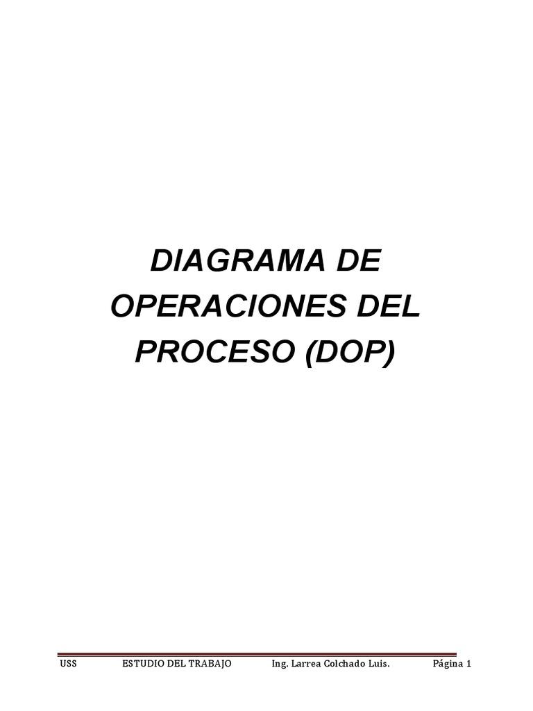Diagrama de Operaciones del Proceso (DOP) | PDF | Panes | Soldadura