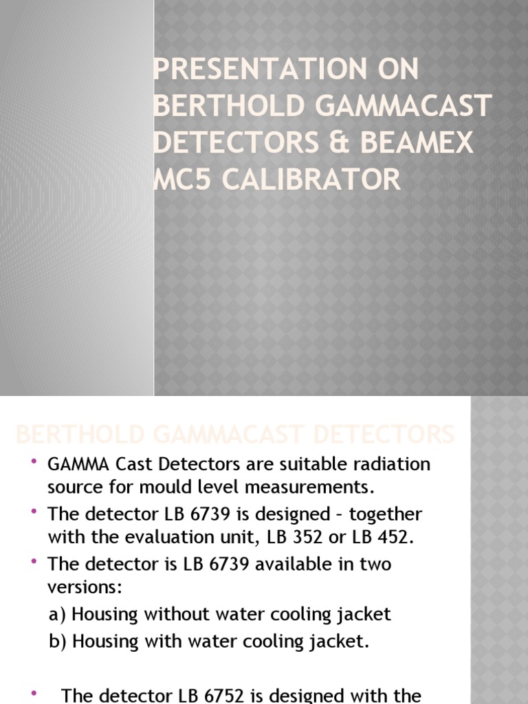 Presentation On BEAMEX MC5 Calibrator | PDF | Calibration | Power Supply