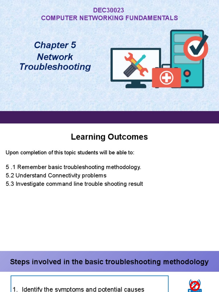 Network Troubleshooting: DEC30023 Computer Networking Fundamentals | PDF | Troubleshooting ...