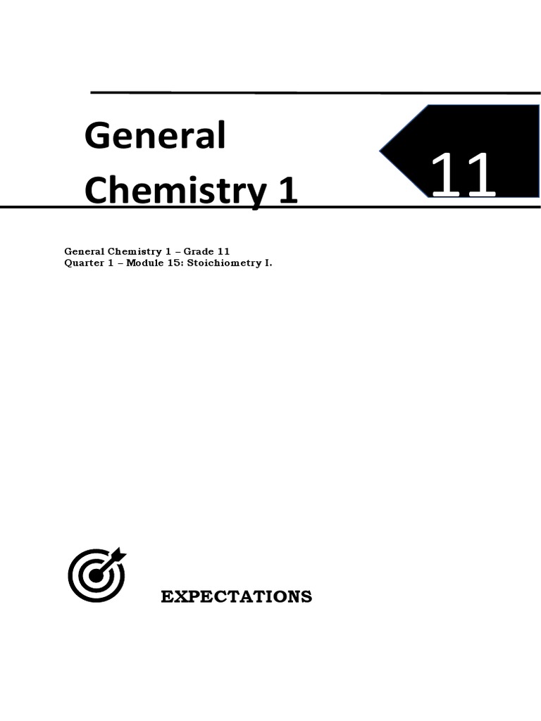 General Chemistry 1 Module 15 | PDF | Stoichiometry | Mole (Unit)