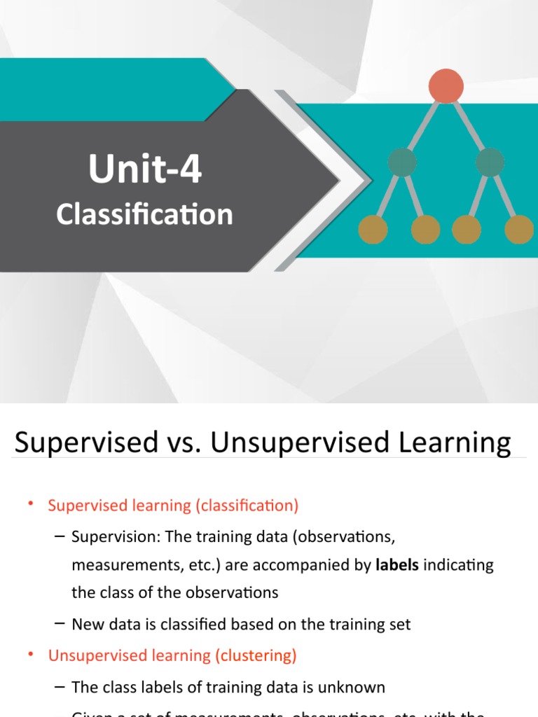 Unit 4 Classification | PDF | Statistical Classification | Sensitivity ...