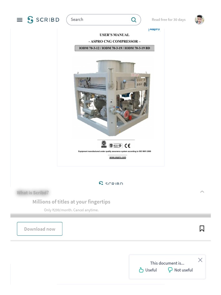 User's Manual - Compressor IODM 70-3-19 - PDF - Valve - Gas Compressor | PDF | Mechanical ...