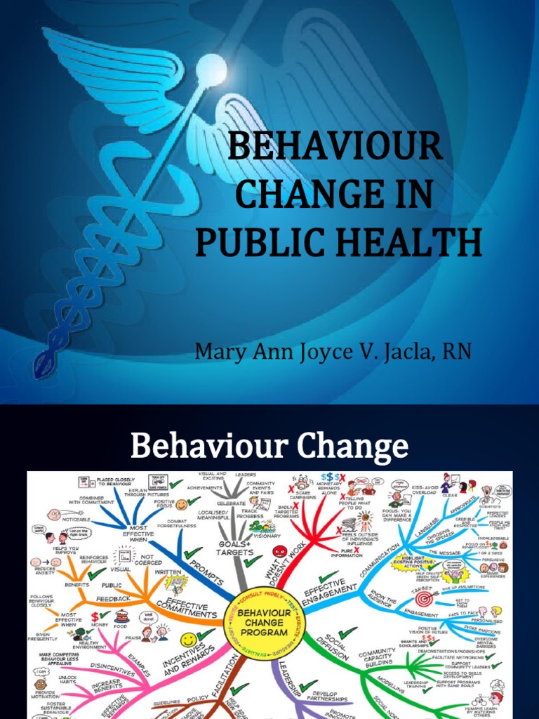 Behaviour Change in Public Health: Mary Ann Joyce V. Jacla, RN | PDF ...