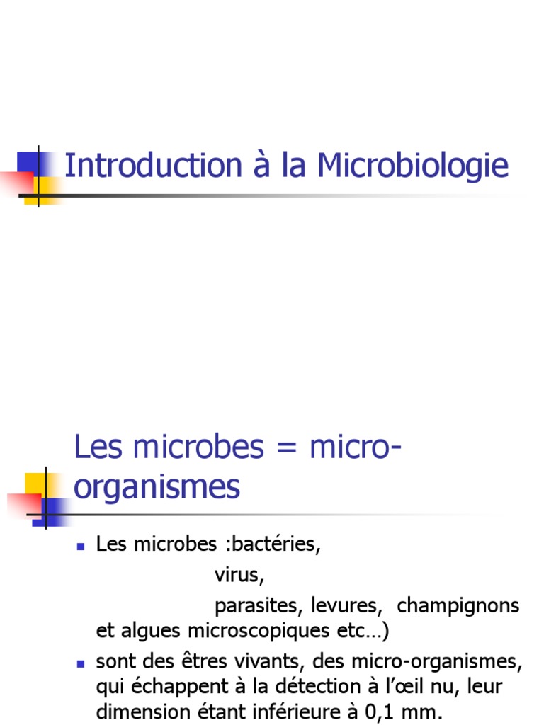 Introduction À La Microbiologie | PDF | Virus | Bactérie