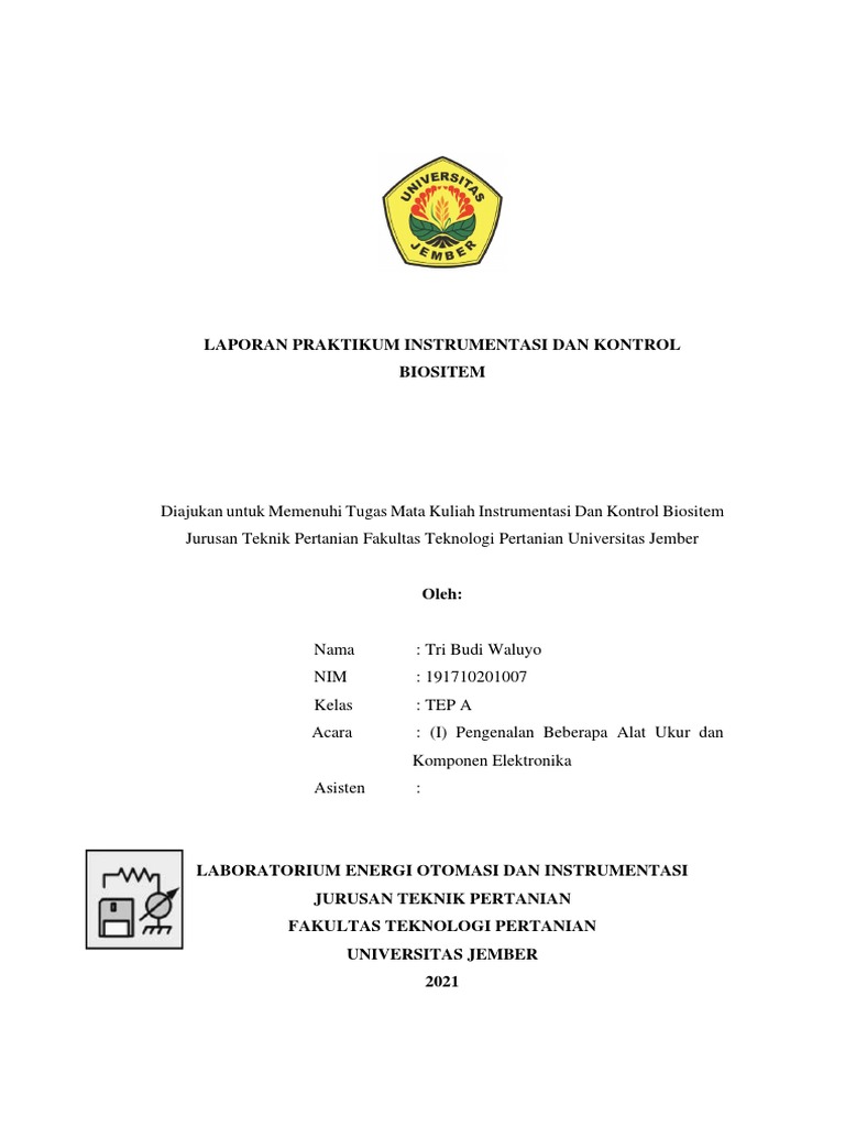 19-1007 - Tri Budi Waluyo - Acara 1 | PDF