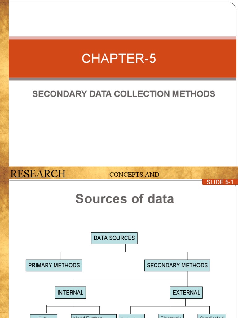 Secondary Data Collection Methods | PDF | Databases | Data