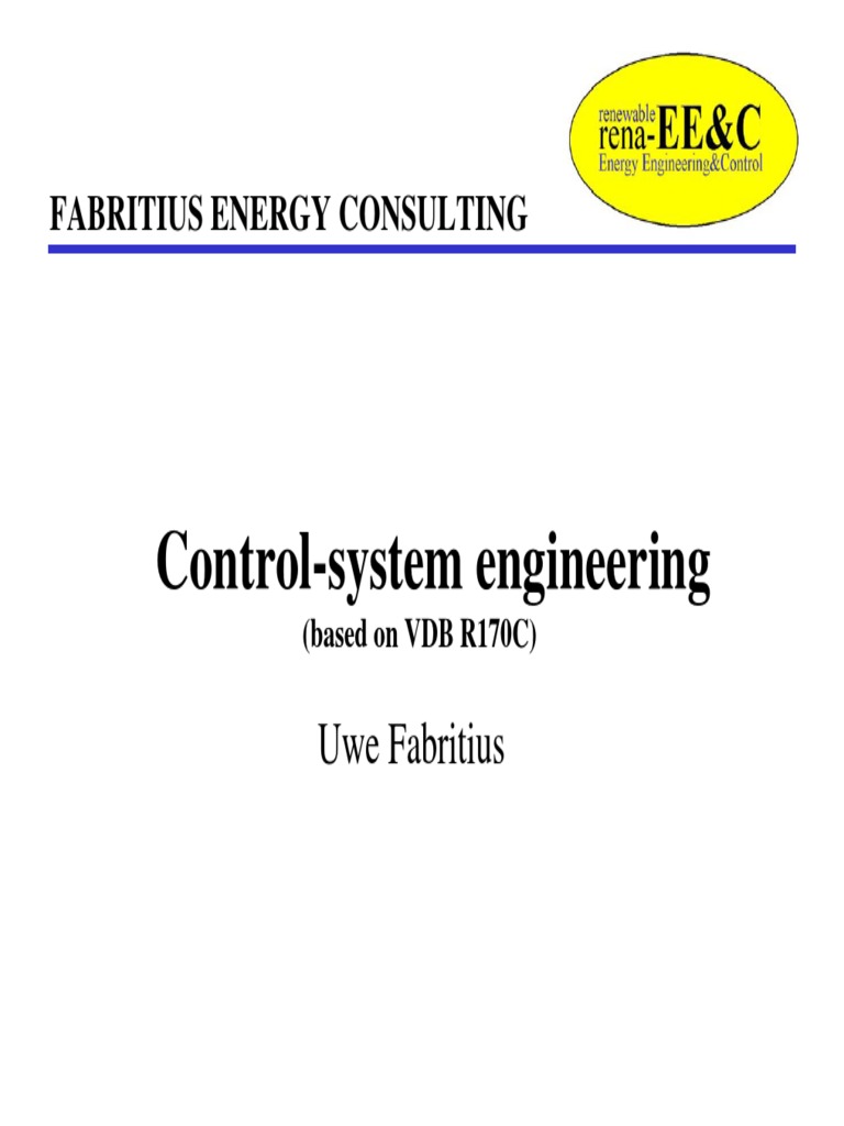 Control-System Engineering (Based On VDB R170C) | PDF | Computing ...