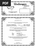 Undangan Tahlilan Pernikahan | PDF | Agama & Spiritualitas