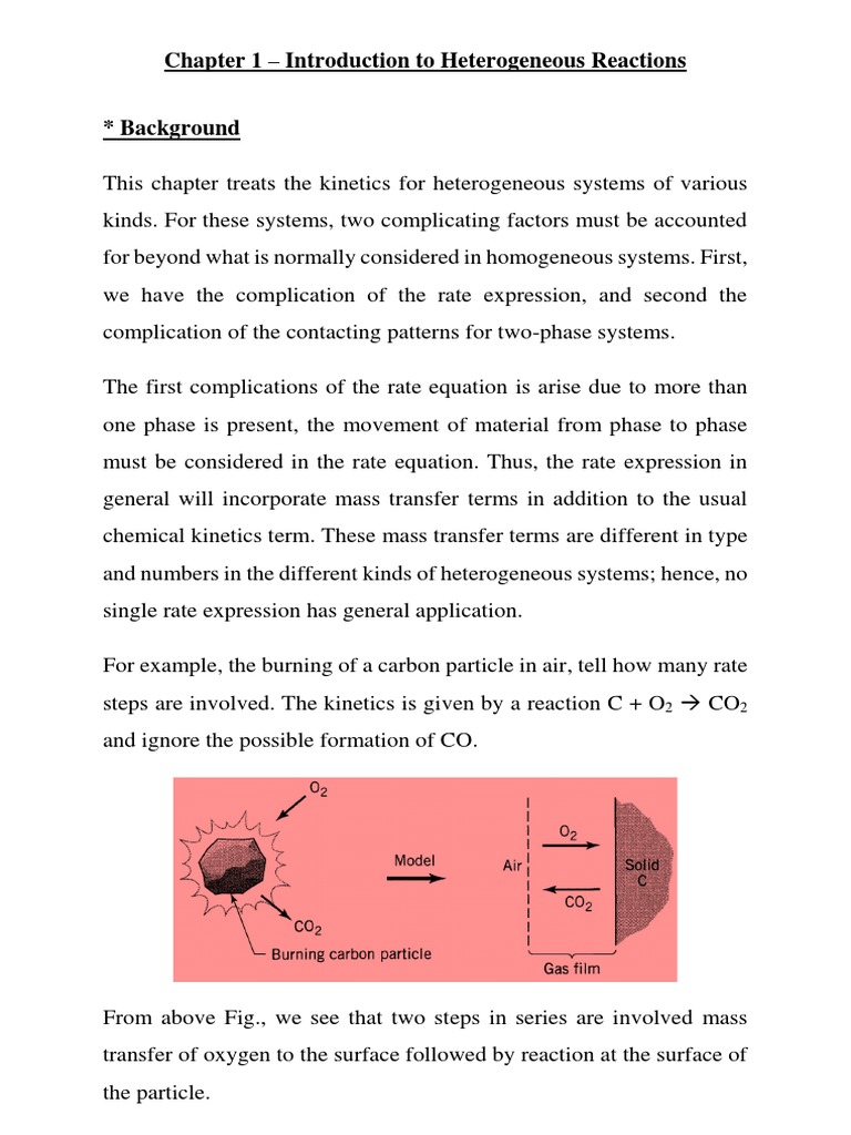 1b - Chapter 1 - Intro To Hetero Reaction System-1 | PDF | Chemical ...