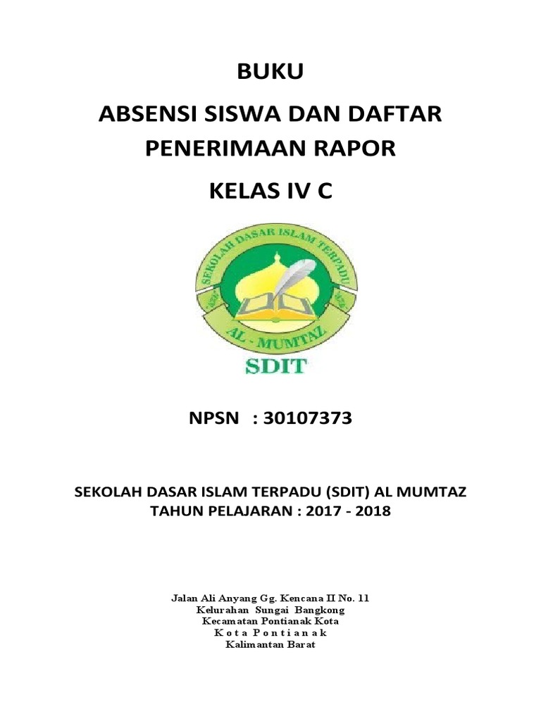COVER Absensi Siswa | PDF