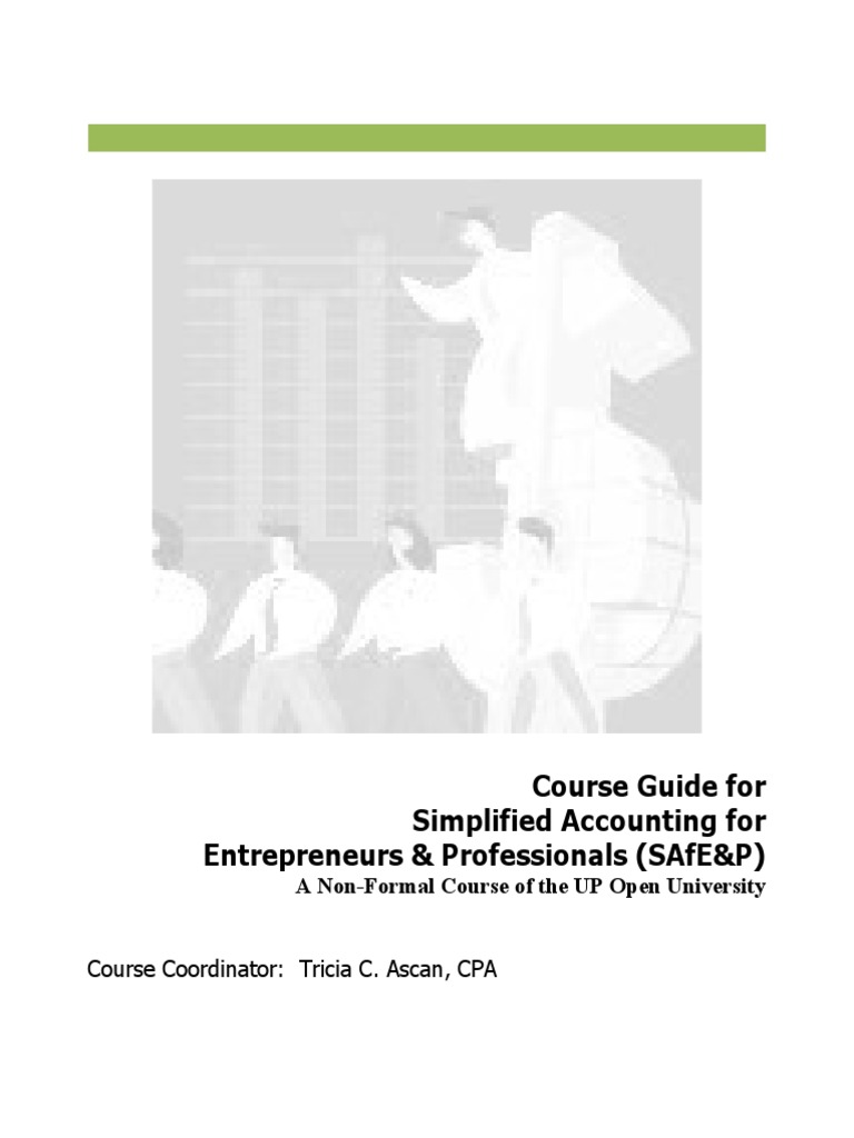 Course Guide For Simplified Accounting For Entrepreneurs ...