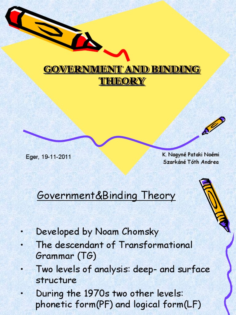Government and Binding Theory | PDF | Phrase | Syntax