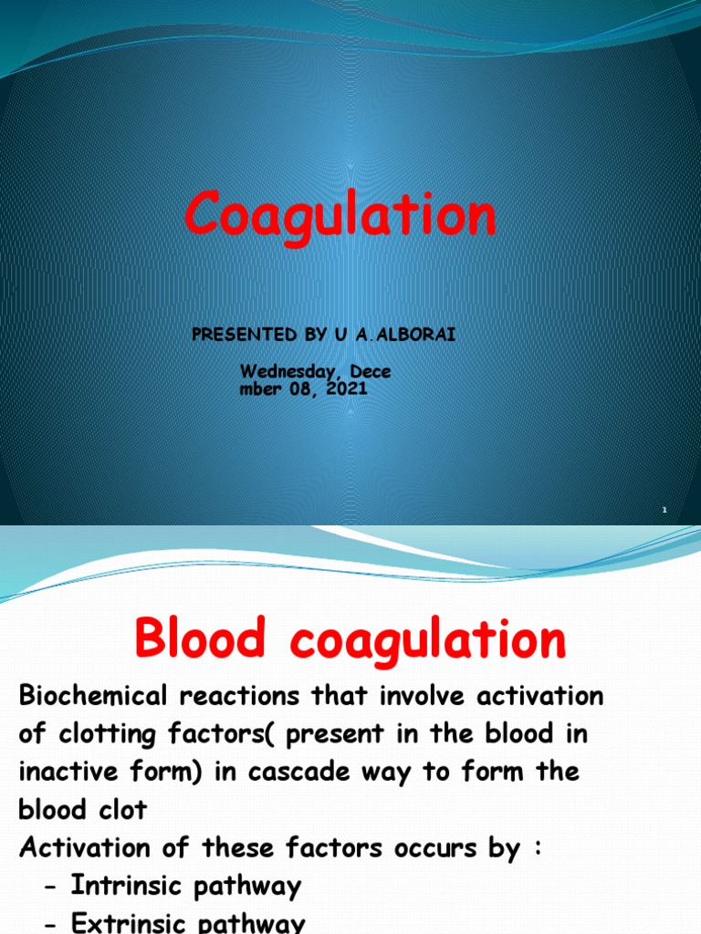 Coagulation | PDF | Coagulation | Proteins