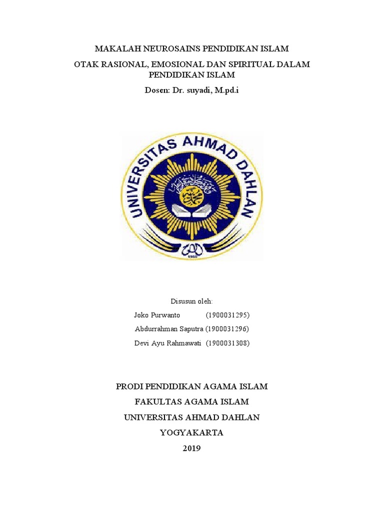 Neurologi Pendidikan Islam: Rasional, Emosional, Spiritual | PDF