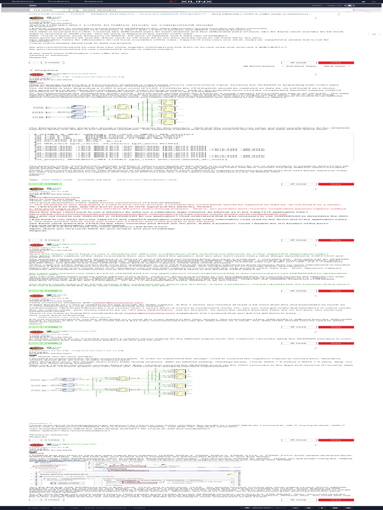 Zynq Ultrascale+ LVDS in Native Mode or Component ... - Community ...